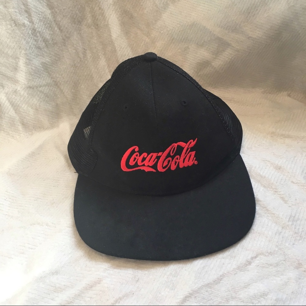 [Coca-Cola] Classic Soda Logo Snap-Back Cap Hat - Gem